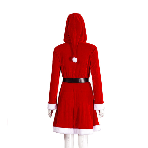 Mrs Claus Miss Santa Cosplay Costume Women‘s Christmas Dress Suit Beco ...