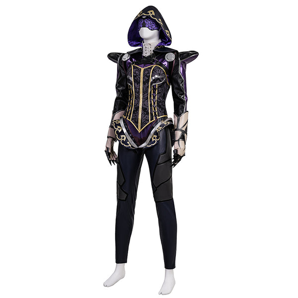 Apex Legends Ash Laced Lethality Skin Cosplay Costume Ash Black Suit B ...
