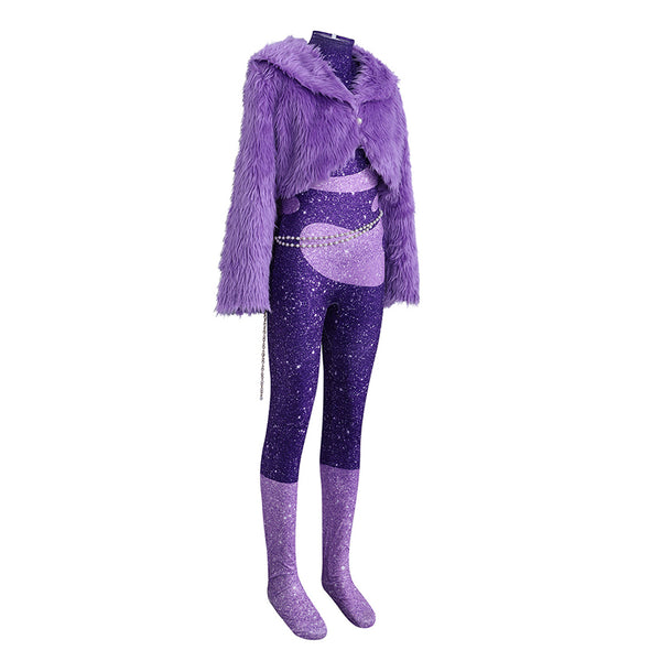 Zoo 2 Movie Gazelle Cosplay Costume Purple Fur Stage Costume Party Sui ...