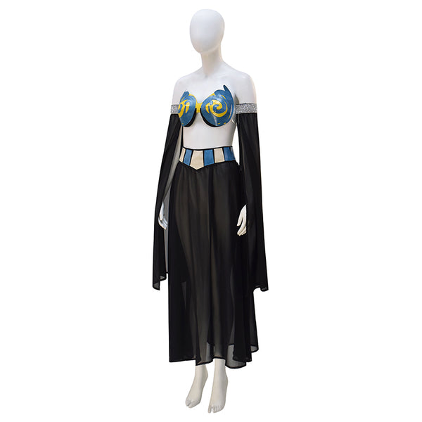 Queen of the Damned Akasha Cosplay Costume Blue Halloween Suit Becostu ...