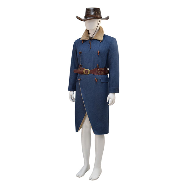RDR2 Arthur Morgan Red Dead Redemption 2 Blue Coat Halloween Outfit ...