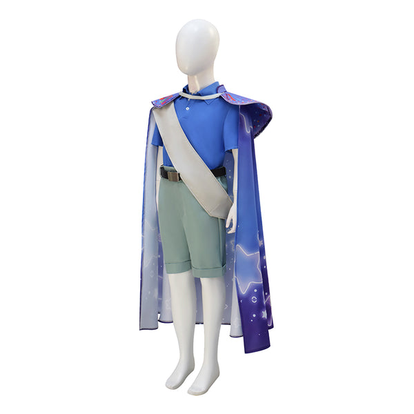 Elio Movie Cosplay Costume Boys Kid's Blue Halloween Parade Carnival B ...