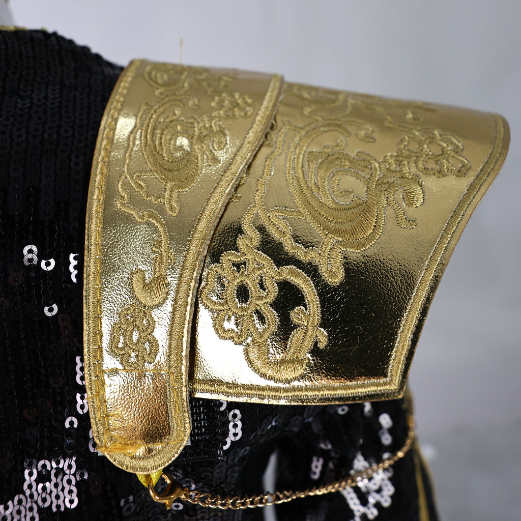 Kpop Demon Hunters Rumi Cosplay Costume Black Golden Halloween Huntrix ...
