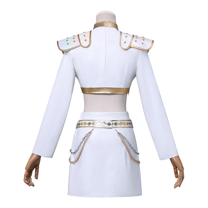 Ready To Ship Kpop Demon Hunters Zoey Costume Kids White Stage Dance O – Becostume