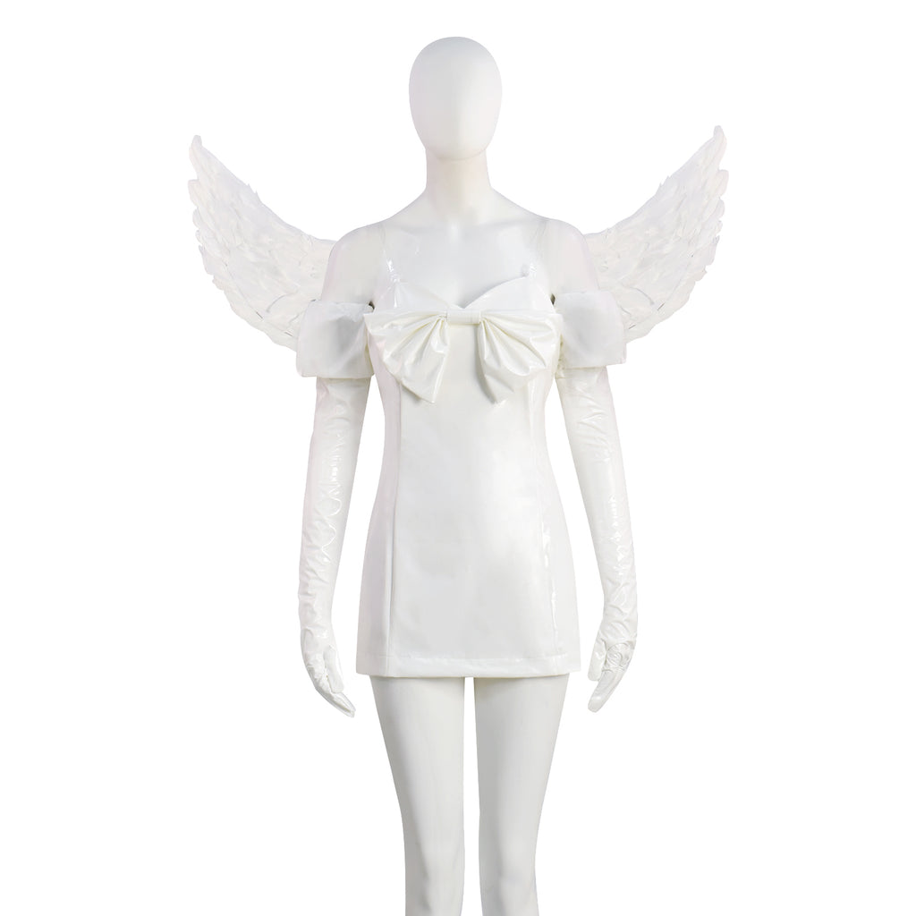 Alien Stage Sua Cosplay Costume White Leather Halloween Suit Becostume