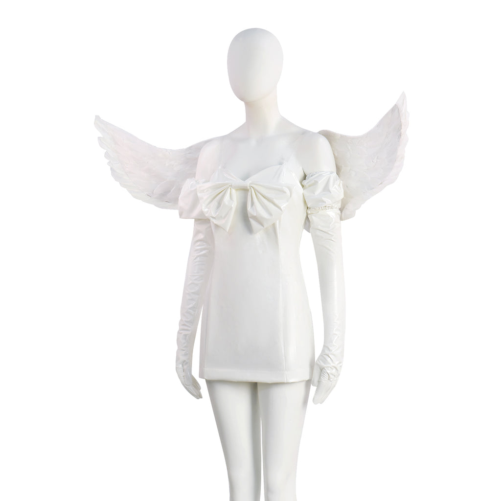 Alien Stage Sua Cosplay Costume White Leather Halloween Suit Becostume