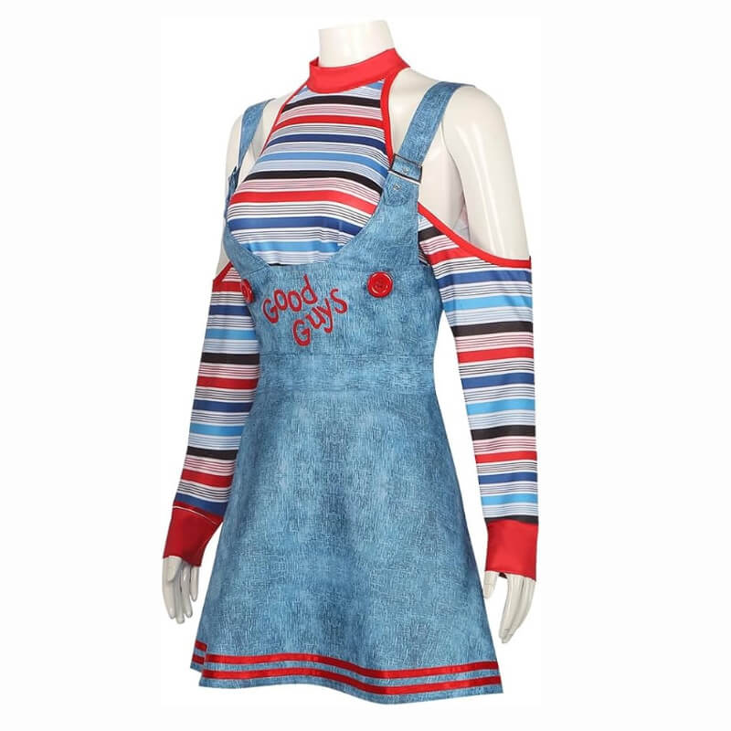 Adult Chucky Costume Women Child’s Play Halloween Costumes Suit – Becostume