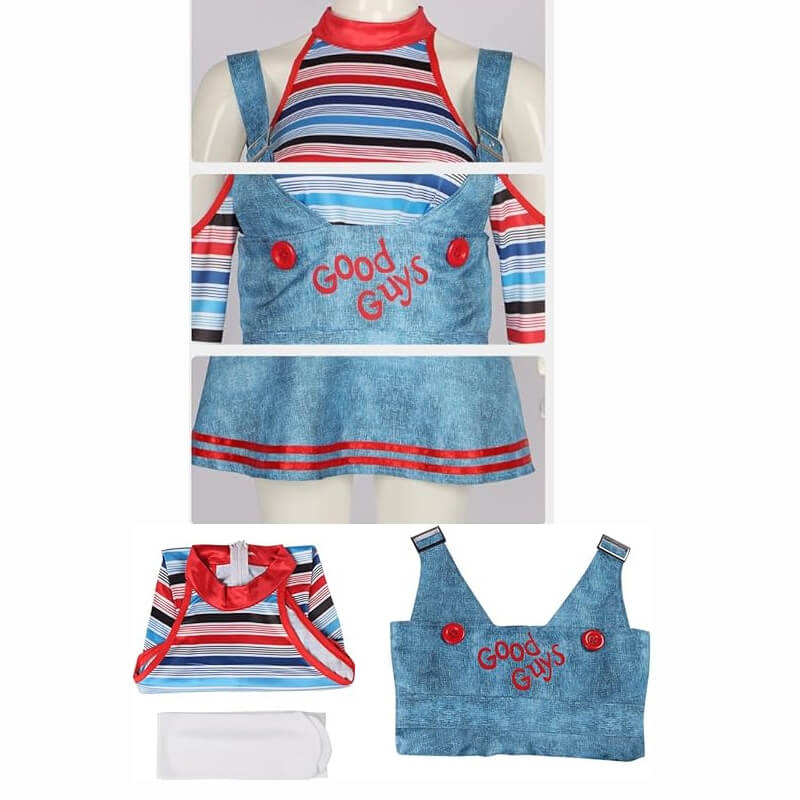 Adult Chucky Costume Women Child’s Play Halloween Costumes Suit – Becostume