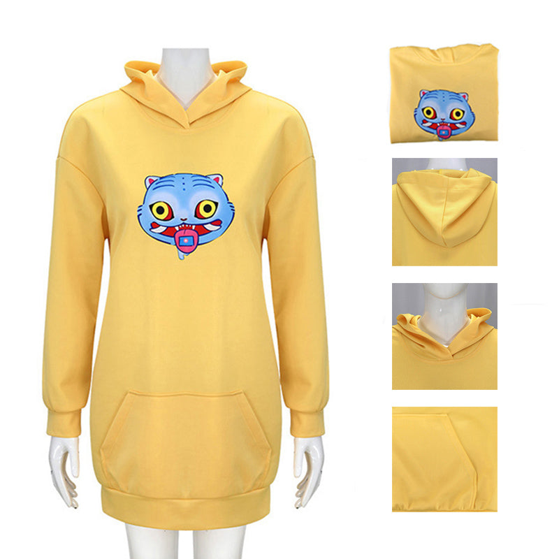 Kpop Demon Hunters Zoey Derpy Tiger Hoodie Cosplay Costume For Kids Ad ...