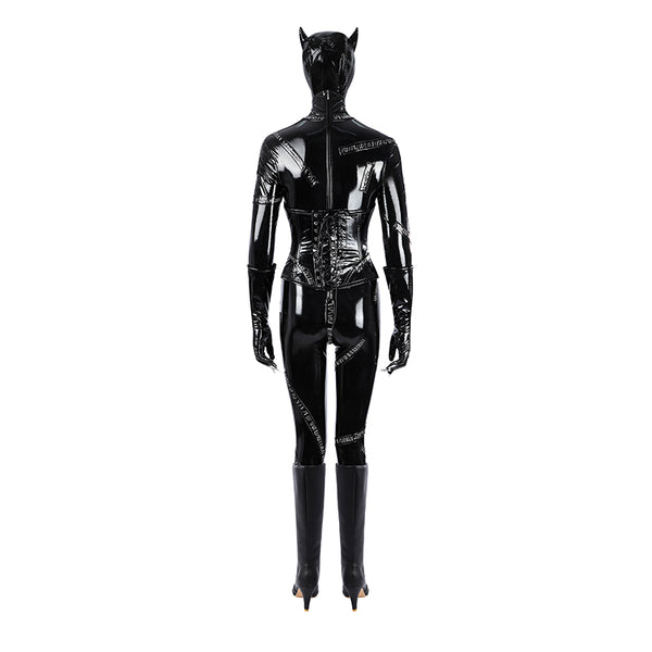 CatWomen Batman Returns Cosplay Costume Black Leather Suit Halloween B ...