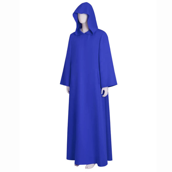 Blue Wizard Robe Shadow Wizard Money Gang Costume Cloak with Hooded BE ...