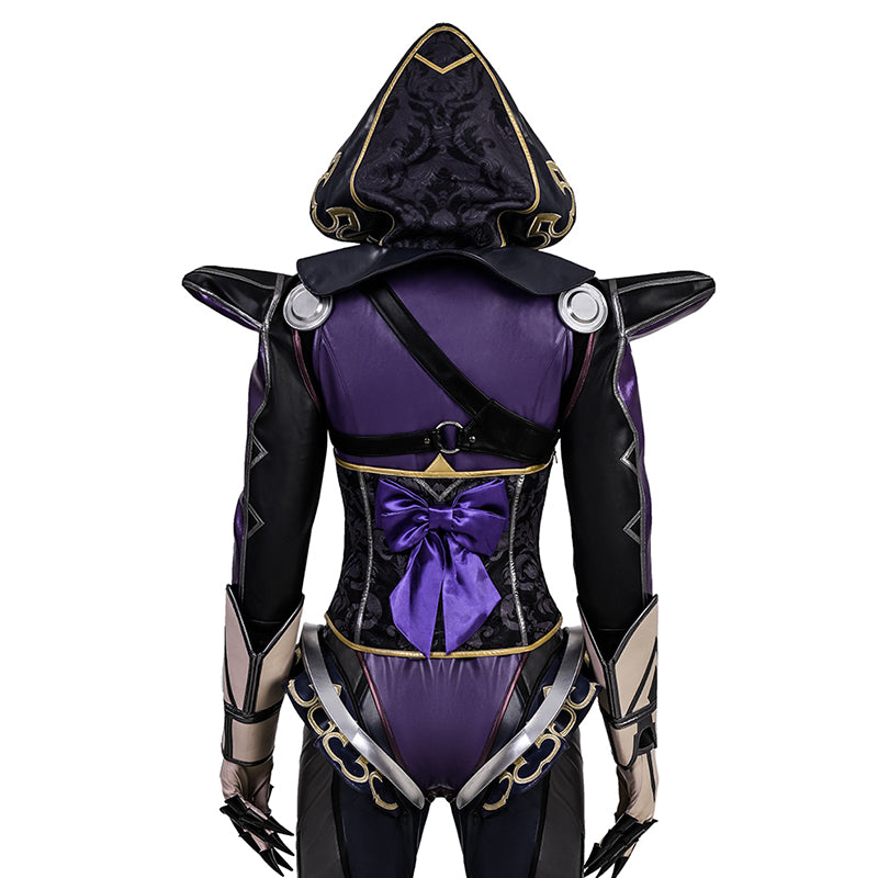 Apex Legends Ash Laced Lethality Skin Cosplay Costume Ash Black Suit B ...