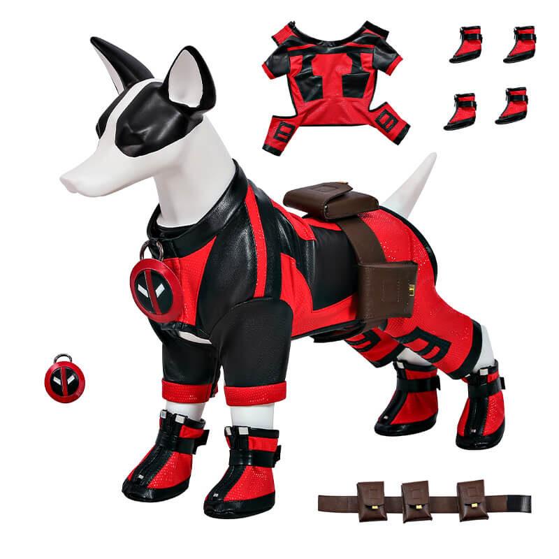 Dogpool Costume Deadpool 3 Dog Cosplay Costume – Becostume