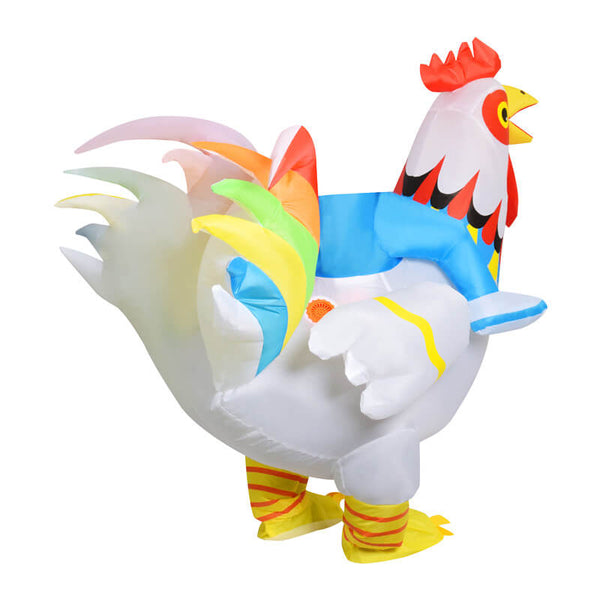Inflatable Rooster Costume Kids Adults Inflatable Halloween Cosplay Ou ...