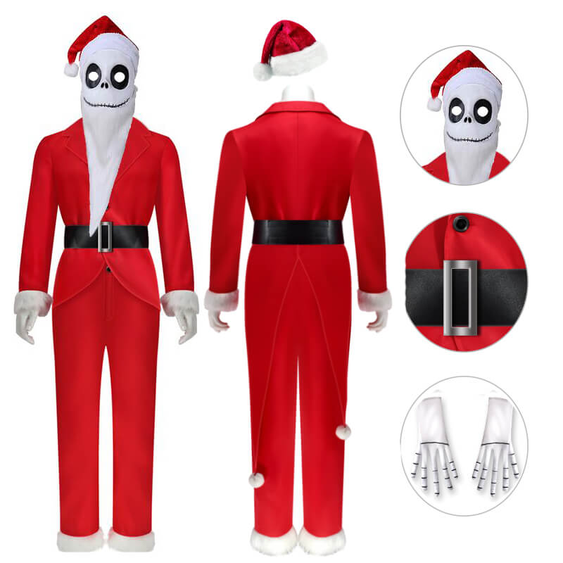 Jack Skellington Sandy Claws Costume Adults Nightmare Before Christmas ...