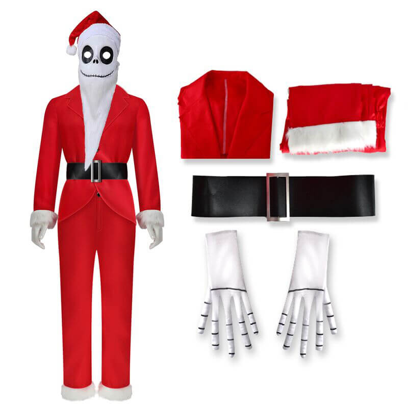 Jack Skellington Sandy Claws Costume Adults Nightmare Before Christmas ...