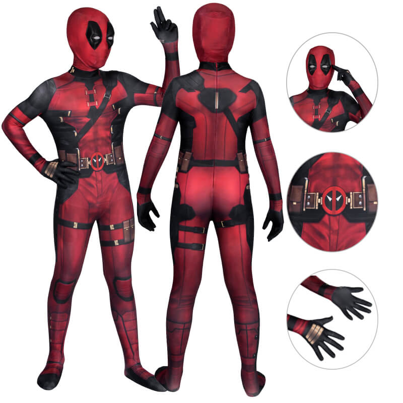 Kids Deadpool Bodysuit Deadpool Jumpsuit Wade Wilson Halloween Costume ...