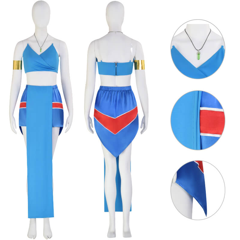 Princess Kida Cosplay Dress Atlantis the Lost Empire Kida Atlantis Hal ...