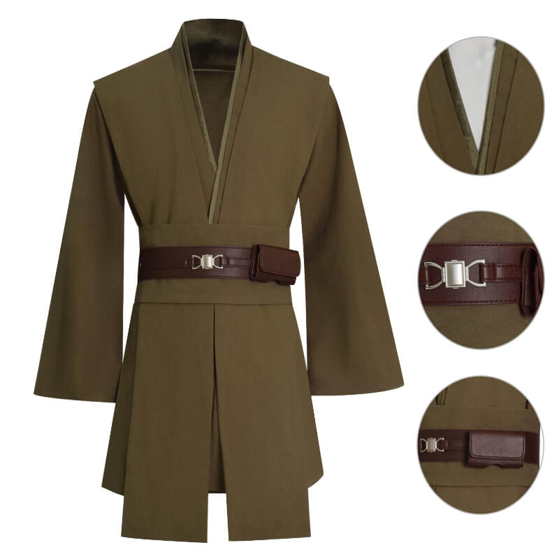 BEcostume Star Wars Jedi Tunic Knight Robe Hooded Cape Halloween Cospl ...