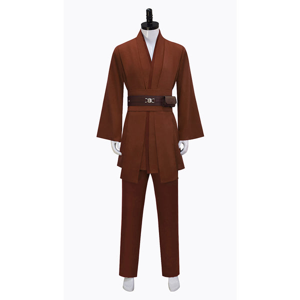 Anakin Brown Tunic Suit Star Wars Anakin Skywalker Cosplay Costume Hal ...
