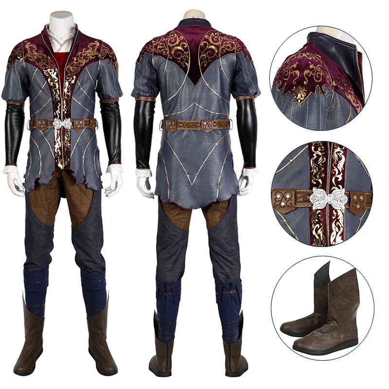 Bg3 Astarion Cosplay Baldurs Gate 3 Costume Bg3 Halloween Outfit ...