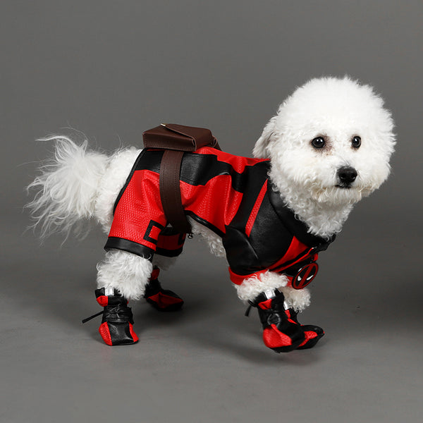 Dogpool Cosplay Deadpool 3 Dog Costume Outfit Halloween Puppy Suit ...
