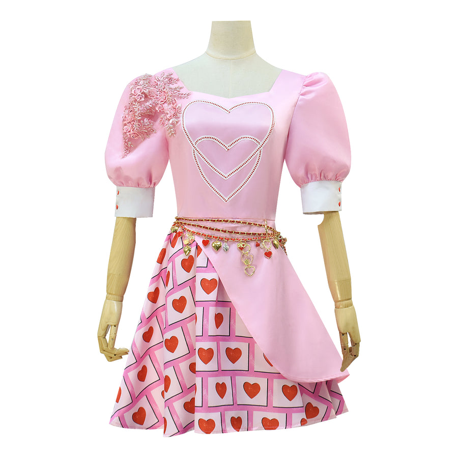 Descendants The Rise of Red Cosplay Costume Queen of Hearts Dress ...