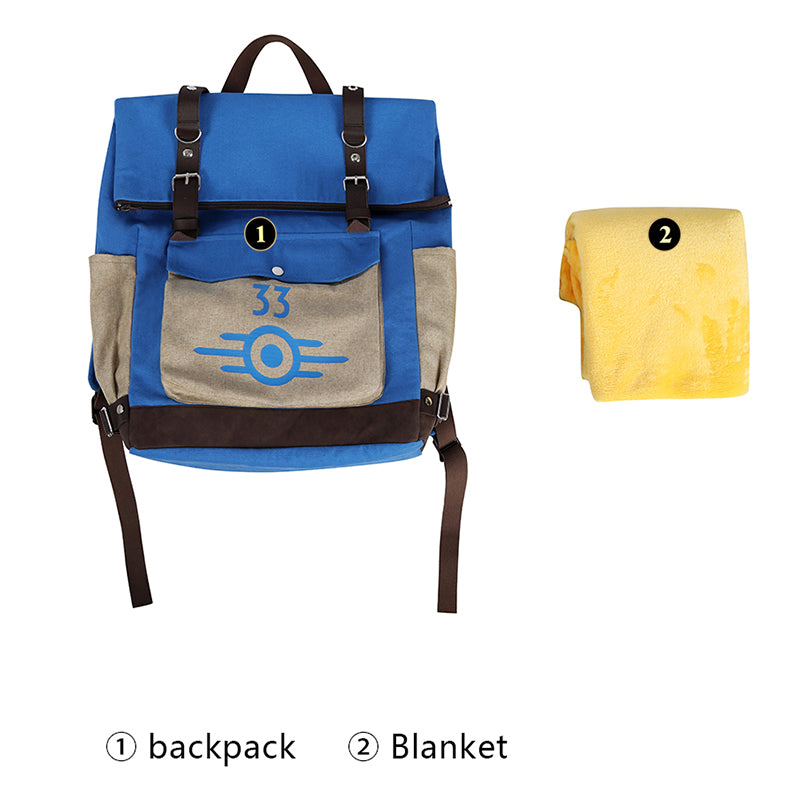 Lucy Vault 33 Backpack Fallout Cosplay Backpack Vault School Bag Blank ...