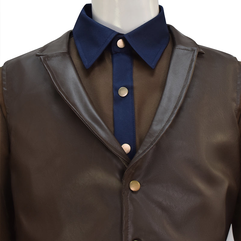Fallout Ghoul Cosplay Fallout Costume Ghoul Cooper Howard Leather Jack ...