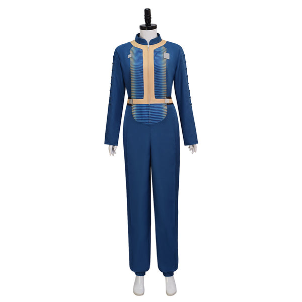 Fallout Lucy Cosplay Costume Lucy Vault 33 Jumpsuit Blue Uniform Hallo ...