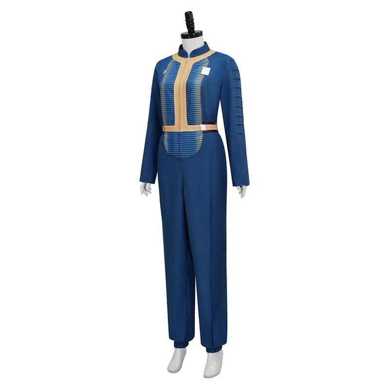 Fallout Lucy Cosplay Costume Lucy Vault 33 Jumpsuit Blue Uniform Hallo ...