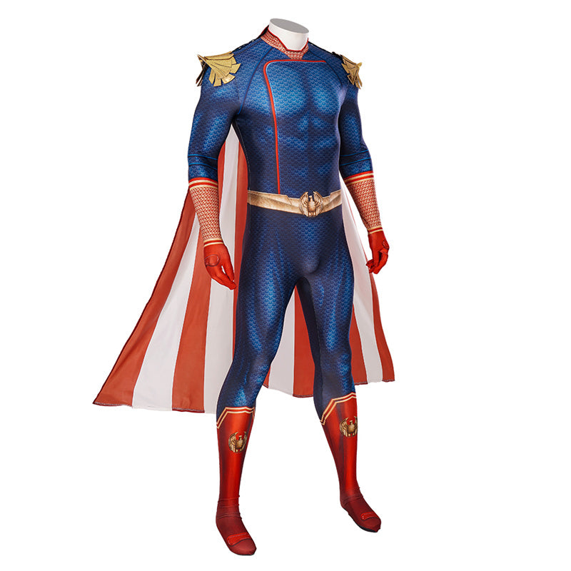 The Boys Season 4 Cosplay Homelander Costume Jumpsuit Cape Outfit ...