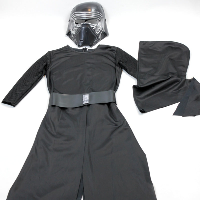 Kids Kylo Ren Cosplay Boys Star Wars Knights of Ren Costume Robe Hallo ...