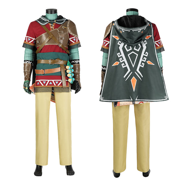 The Legend of Zelda Cosplay Link Hylian Tunic Suit Halloween Game Cost ...