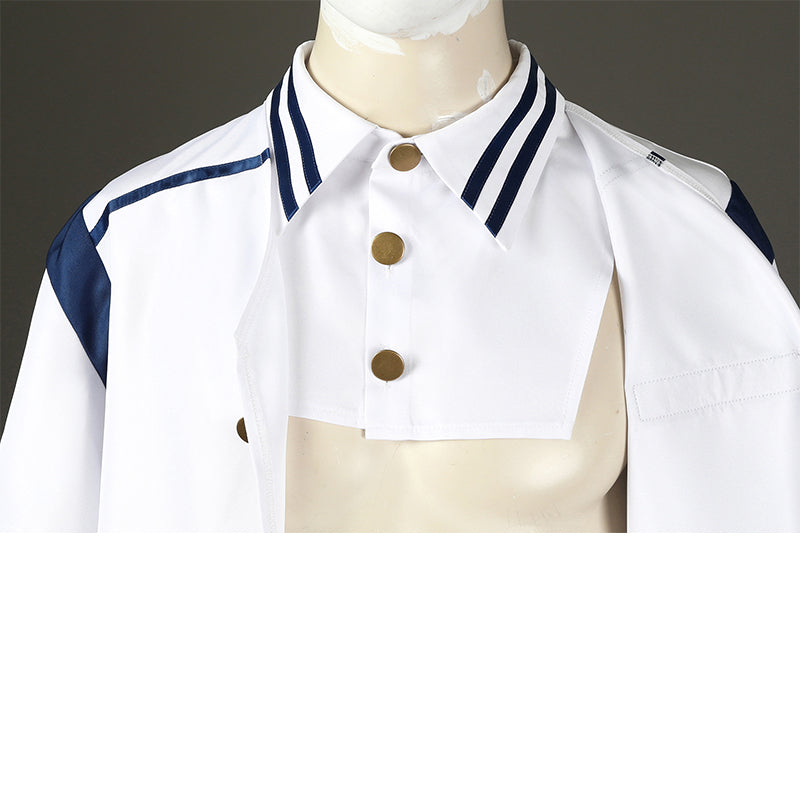 One Piece Coby Cosplay Costume Koby Navy Uniform Halloween Party Suit ...