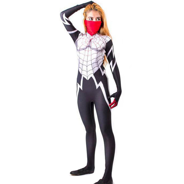 Silk Cindy Moon Cosplay Spider-Man Spider-Woman Costumes Jumpsuit Beco ...