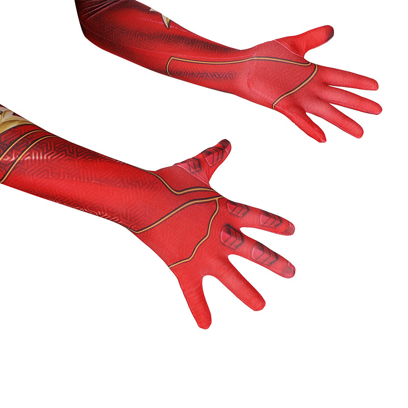 The Flash Barry Allen Cosplay Costume Superhero Flashpoint Jumpsuit Fo ...