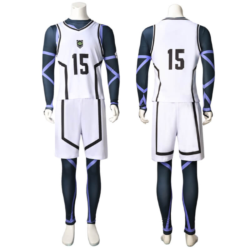 Blue Lock Jersey Anime Blue Lock White Outfit Football Uniform Cosplay ...