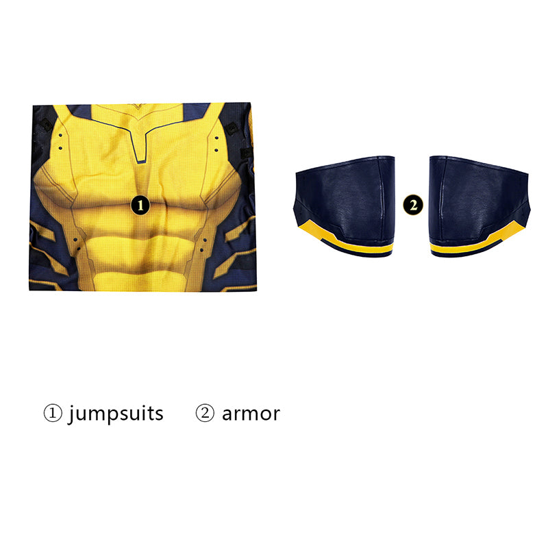 Movie Deadpool 3 Wolverine Yellow Suit Superhero Hugh Jackman Wolverin ...