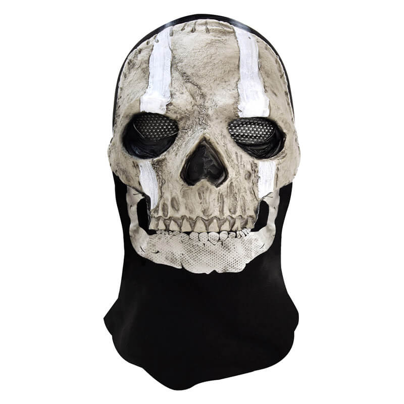 Cod Skull Mask Ghost Mask Mw2 Latex Halloween Full Face Mask Becostume