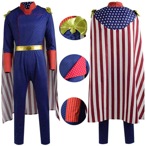 The Boys Homelander Costumes Halloween Cosplay Outfits for Men – Becostume