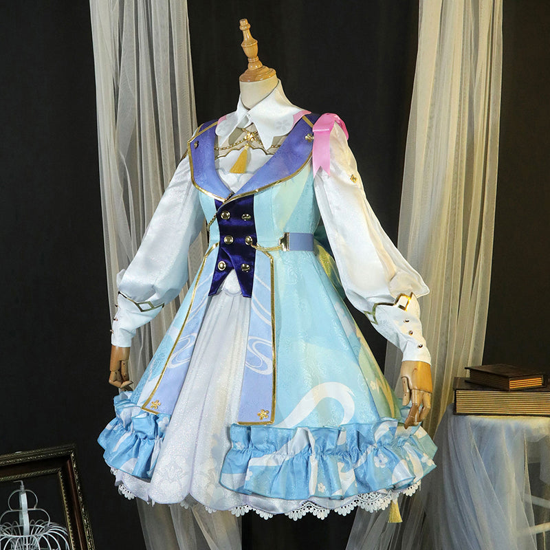 Kamisato Ayaka Cosplay Costume Genshin Impact Fontaine Springbloom Mis ...